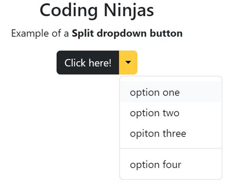 Button Dropdown Naukri Code 360