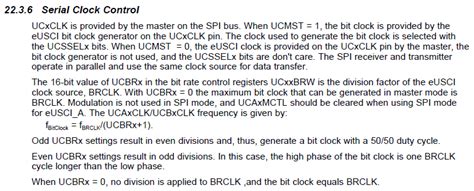 Eusci Bit Rate Setting In Spi Mode Confusing Formula Description Msp Low Power