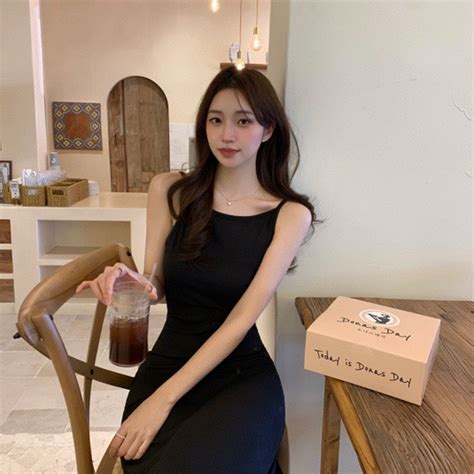 [ 청순섹시დ 레이어드굿] 베이직 나시 롱원피스 원피스 여름 여행 휴양지 데이트룩 에이블리