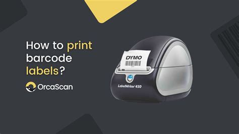 How To Print Barcode Labels With Orca Scan Youtube