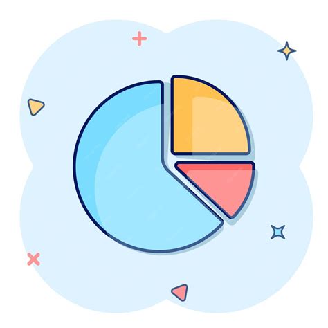 Premium Vector Chart Icon In Comic Style Diagram Cartoon Vector Illustration On White Isolated