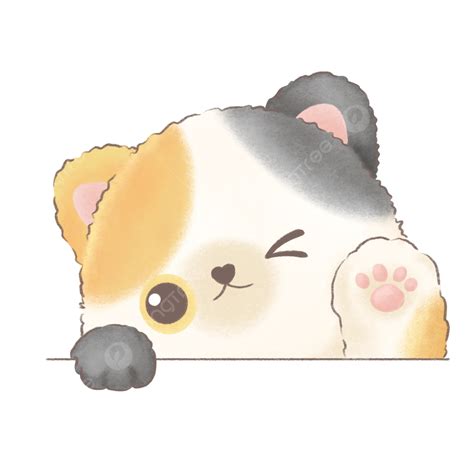 Lindo Gato Calico Com Linha Png Gato Malhado Gato Fofo Gato Imagem