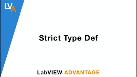 How To Use Strict Type Def Labview Youtube