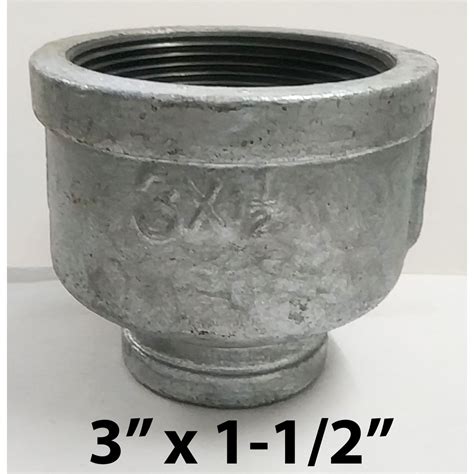 Mech Gi Bell Reducer 3 X 1 1 2 Sch40 Threaded Screw Type Galvanized Iron Coupling Reducer