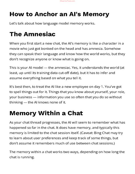 Anchor Ai Memory A Guide To Effective Ai Memory Management