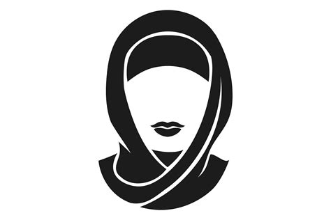 Arabic Woman Head In Traditional Hijab C Graphic By Vectortatu · Creative Fabrica