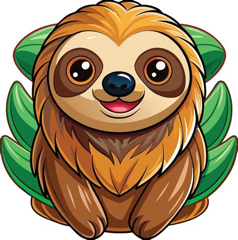 Sloth Clipart Illustration 52187981 Vector Art At Vecteezy