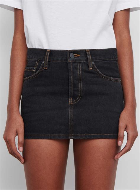 Denim Micro Mini Skirt Wardrobenyc
