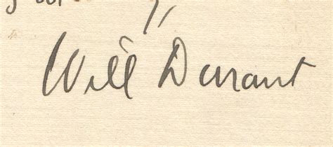 1927 American Historian William Durant Autograph Letter Signed