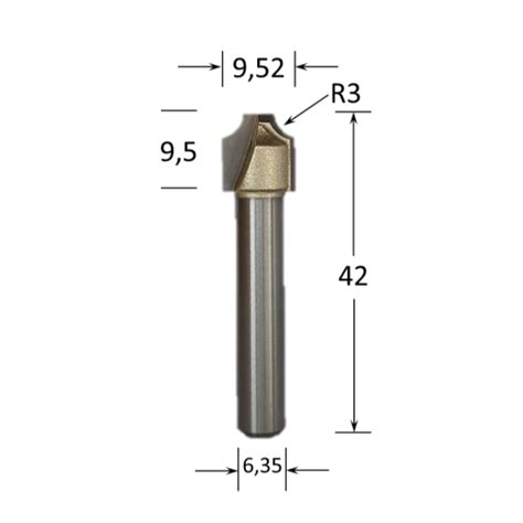 Mm Radius Plunging Rounding Over Router Bit Scanda