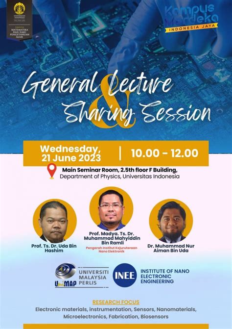 General Lecture And Sharing Session At Universitas Indonesia Institute Of Nano Electronic