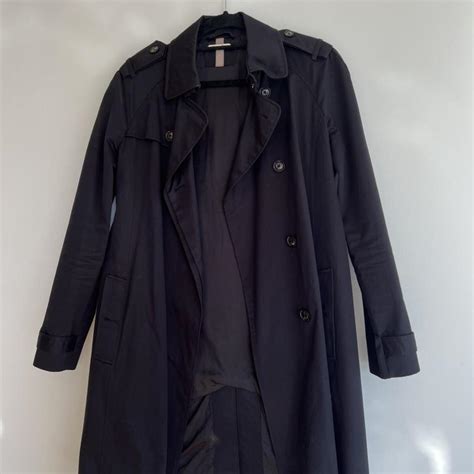 Black Massimo Dutti Trench Mid Season Essential Depop