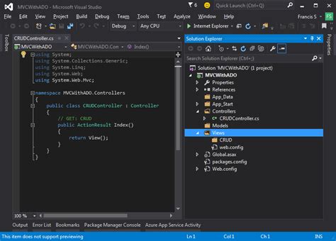 CRUD Operations In ASP NET MVC Using ADO NET