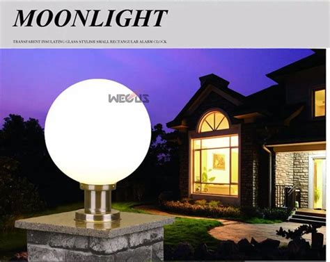 Наружный светильник в форме шара садовый забор парковый столб жилой светильник ландшафтные