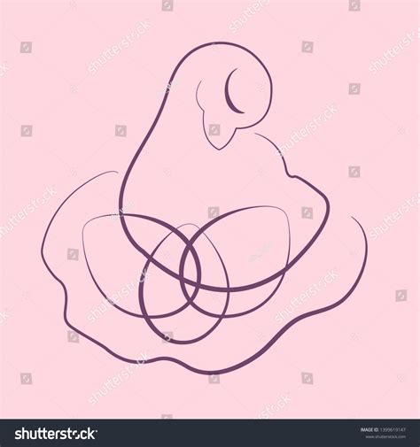 Drawing Outline Tree Branch Bird Nest Stock Illustration 1399619147 Shutterstock