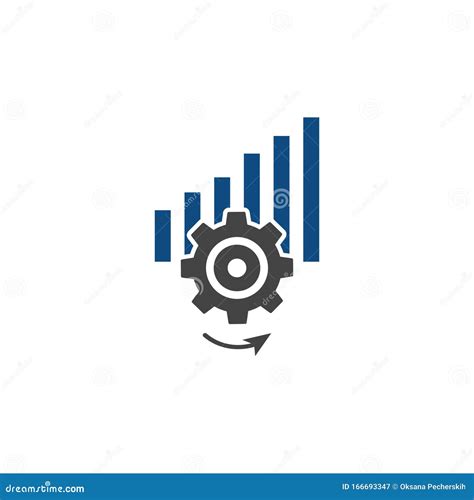 Business Process Optimization Vector Icon Progress Icon On White