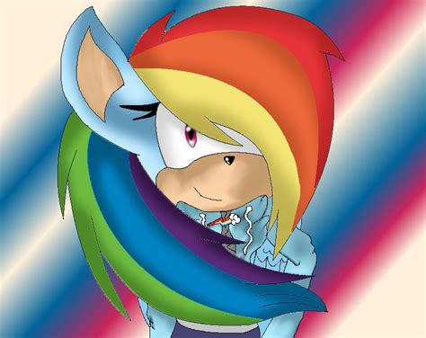 Rainbow Dash The Hedgehog By Blueheart123 On Deviantart