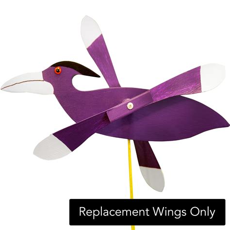 Replacement Whirlybird Wind Spinner Wings Set Raven Wind Spinners Wings Replacement