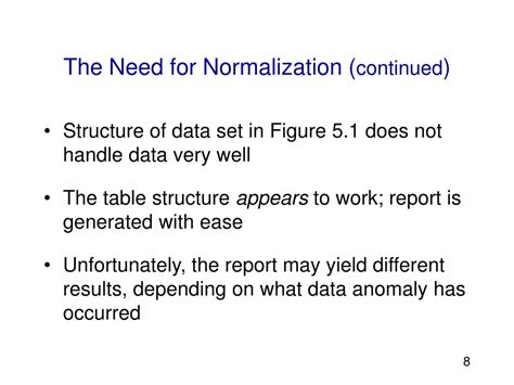 PPT Database Systems Normalization Of Database Tables PowerPoint