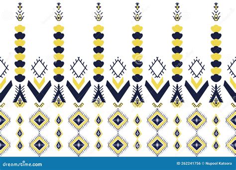 Fabric Seamless Pattern Design From Geometric Shapes Stock Illustration Illustration Of Brand
