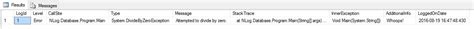 Logging To A Database With Nlog