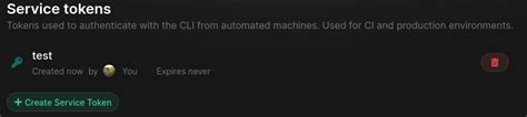 show env scope of created service tokens · issue 100 · phasehq console · github