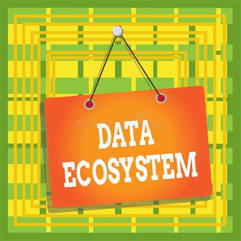 Text Sign Showing Data Ecosystem Conceptual Photo Collection Of Infrastructure Used To Capture