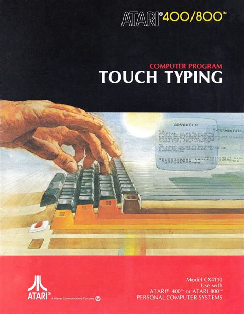 70s Sci Fi Art Atari Touch Typing Manual 1981