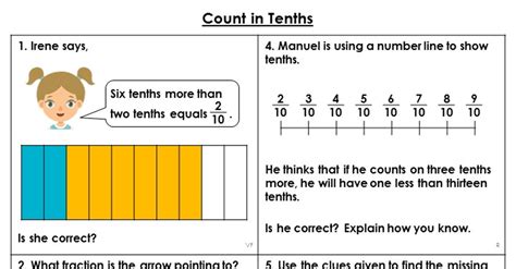 Year 3 Count In Tenths Lesson Classroom Secrets Classroom Secrets