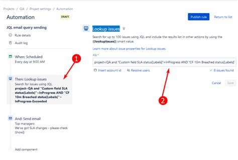 How To Use Jira Automation Rules With The Sla Time Atlassian Community
