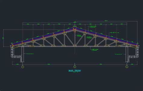 Truss Building Cad Blocks Dwg Structural Detail Drawings