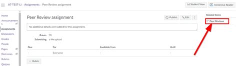 Creating A Peer Review Assignment Academic Technology Help Center