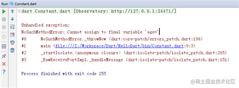 Dart 常量 · 个人笔记