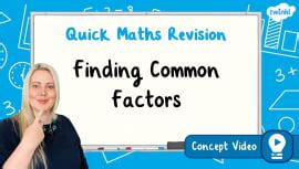 What Are Factors KS Maths Concept Video Twinkl