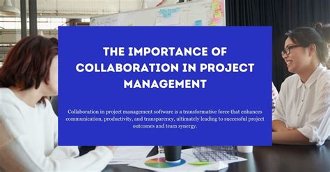 The Importance Of Collaboration In Project Management Next Business Tech