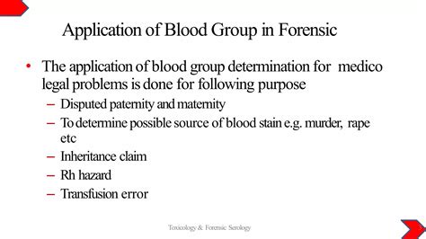 Paternity Testing In Forensic Science Pptx Blood Disorders Diseases And Conditions