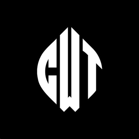 Premium Vector Cwt Circle Letter Logo Design With Circle And Ellipse Shape Cwt Ellipse Letters