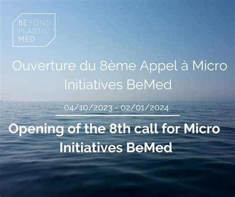 Lutte Contre La Pollution Plastique En Méditerranée Appel à Micro