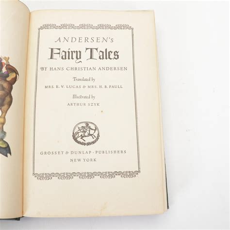 Kredel And Szyk Illustrated Grimms Fairy Tales And Andersens Fairy