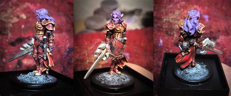 Miniatures Female Drow Paladin Kyan By Thelooneychick On Deviantart