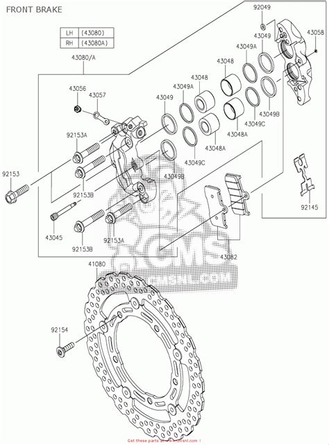 430820195 Pad Assy Brake Kawasaki Buy The 43082 0195 At Cmsnl