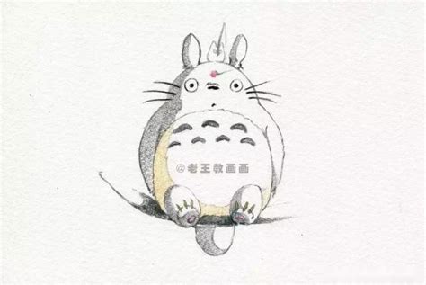 一步一步教你画龙猫 龙猫图片大全简笔画 龙猫撑伞的绘画图片 大山谷图库