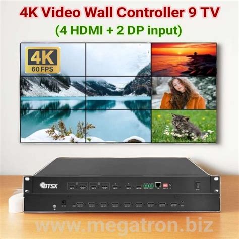 Jual K Video Wall Controller TV HDMI DP Input Bisa Atur Posisi Dan Ukuran Pembagian
