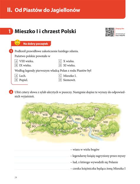 Sprawdzian Z Historii Klasa 4 Od Piastów Do Jagiellonów