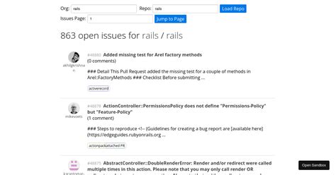 Rsk Github Issues Example Codesandbox