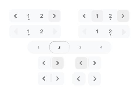 Pagination Buttons Set Navigation Web Ui Elements 56002963 Vector Art At Vecteezy