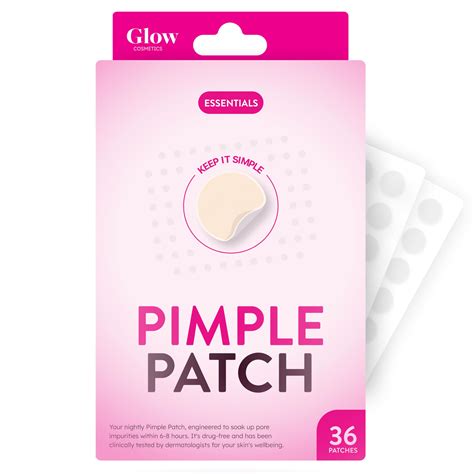 Pimple Patch Essentials Glow Cosmetics 36 Hydrocolloid Patches By