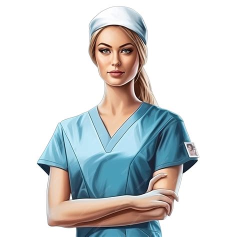 Premium Vector Realistic Vector Nurse On White Background