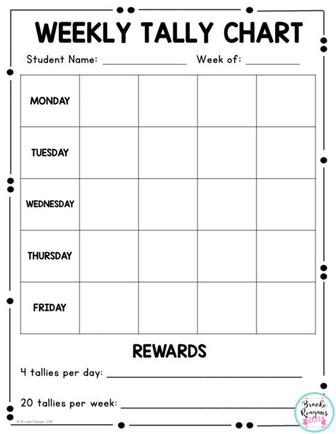 Behavior Tally Chart Printable PrintableBehaviorChart BehaviorChart Net