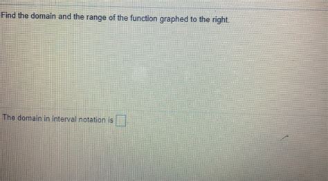 solved find the domain and the range of the function graphed